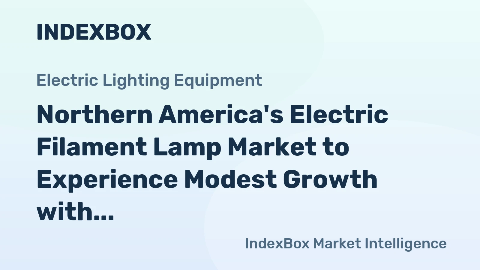 Northern America's Electric Filament Lamp Market to Experience Modest Growth with +0.2% CAGR from 2024 to 2035