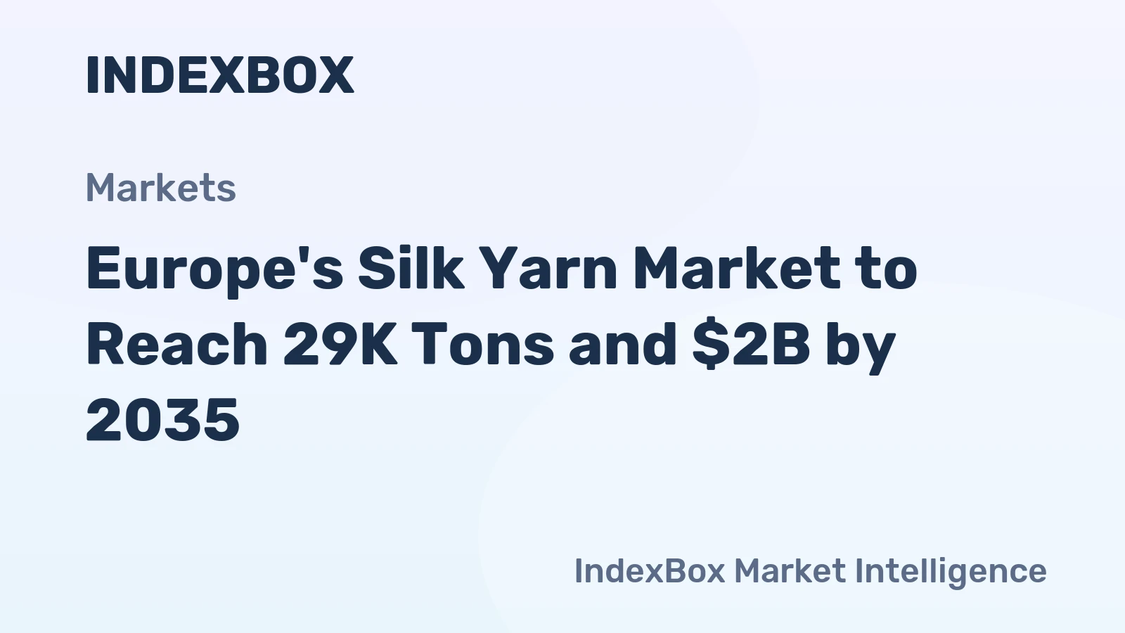 Europe's Silk Yarn Market to Reach 29K Tons and $2B by 2035