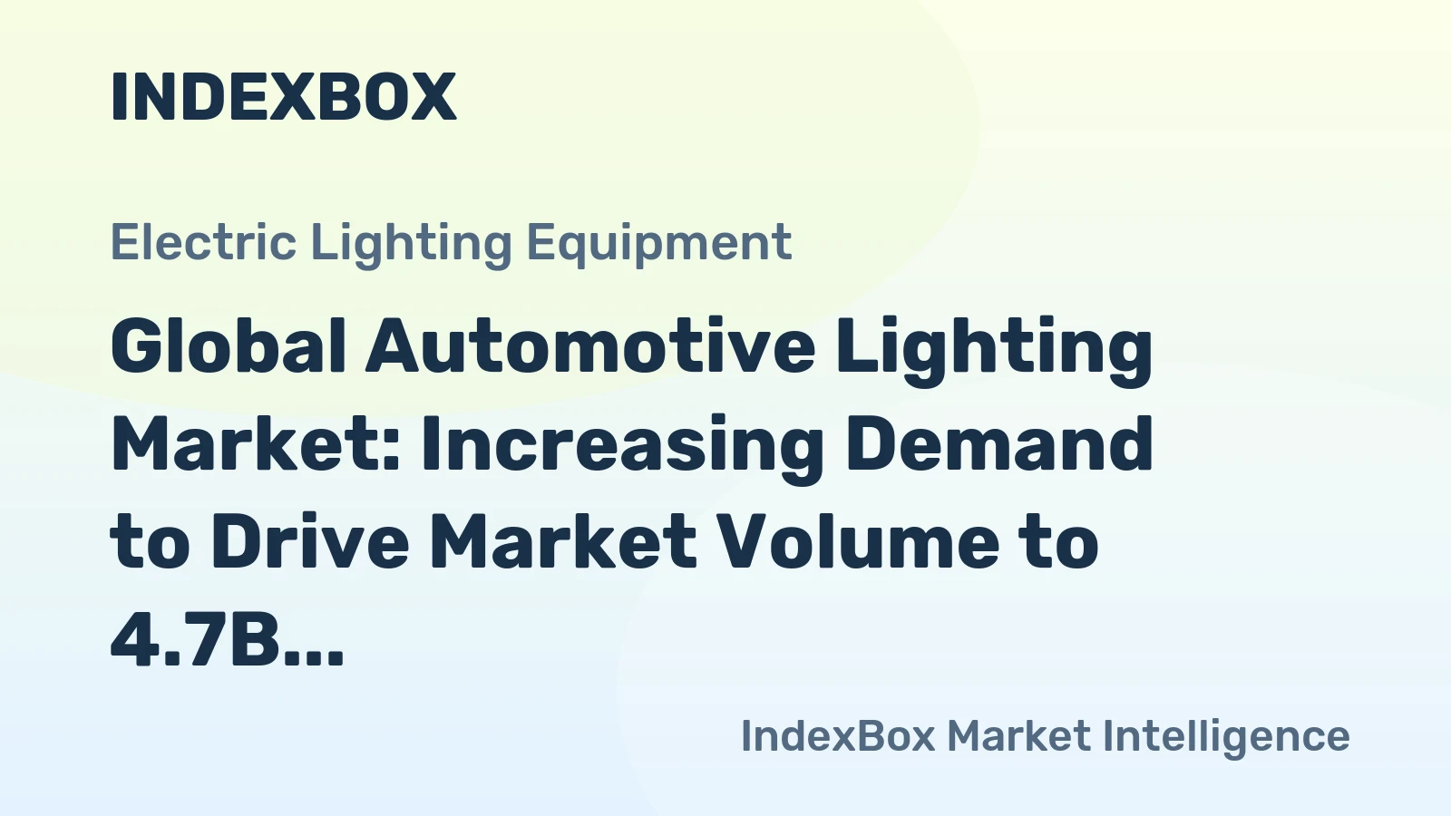 Global Automotive Lighting Market: Increasing Demand to Drive Market Volume to 4.7B Units by 2035, Valued at $68.3B