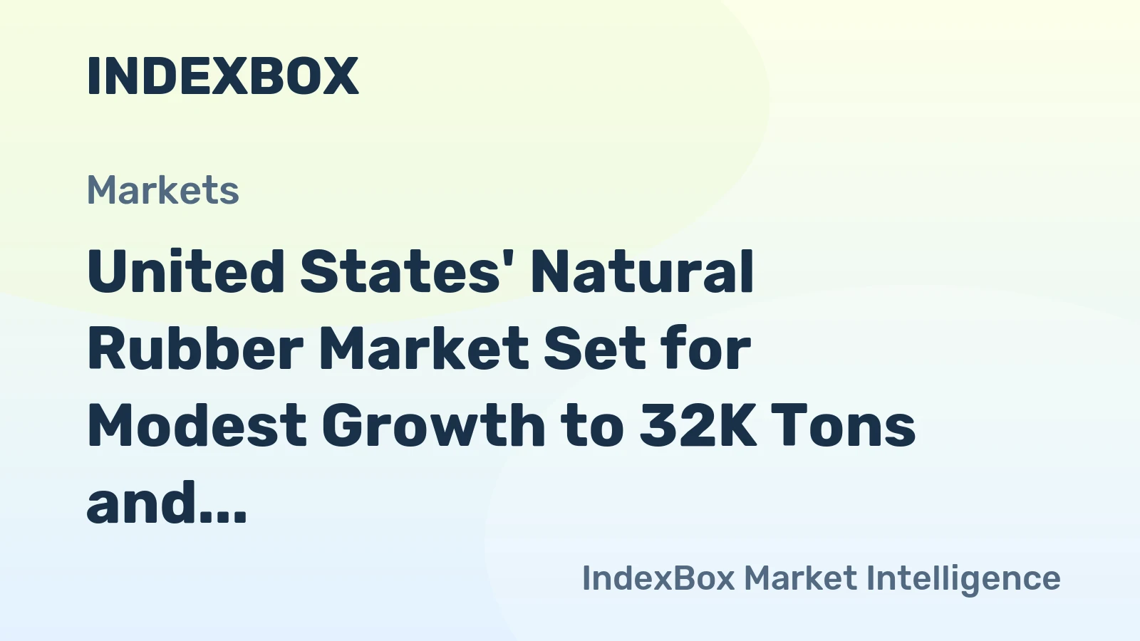 United States' Natural Rubber Market Set for Modest Growth to 32K Tons and $49M