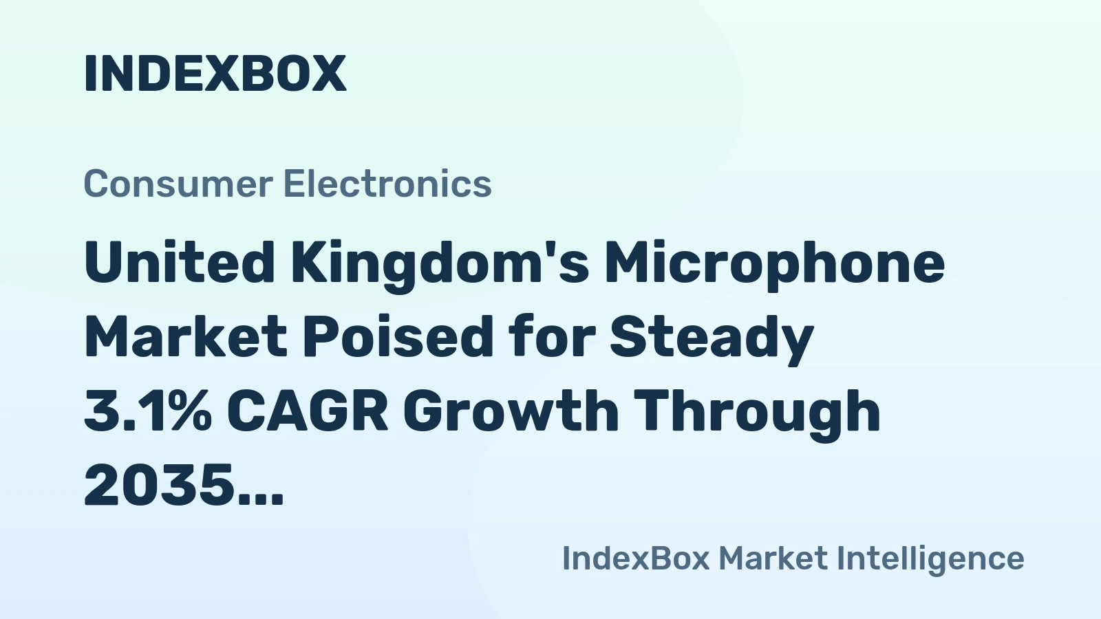 United Kingdom's Microphone Market Poised for Steady 3.1% CAGR Growth Through 2035