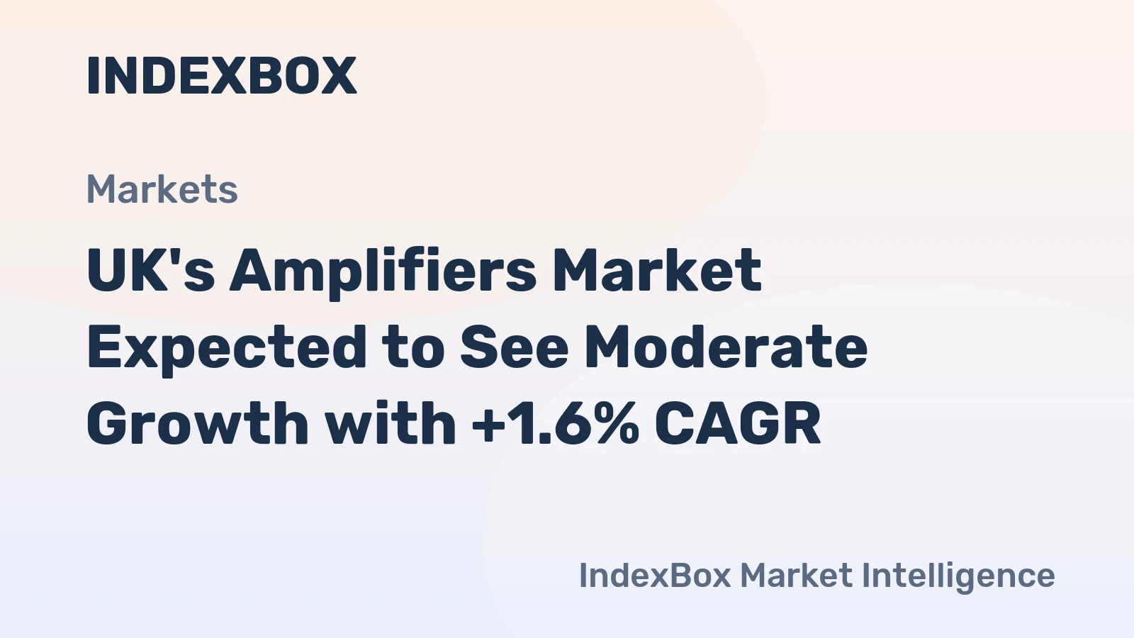 UK's Amplifiers Market Expected to See Moderate Growth with +1.6% CAGR