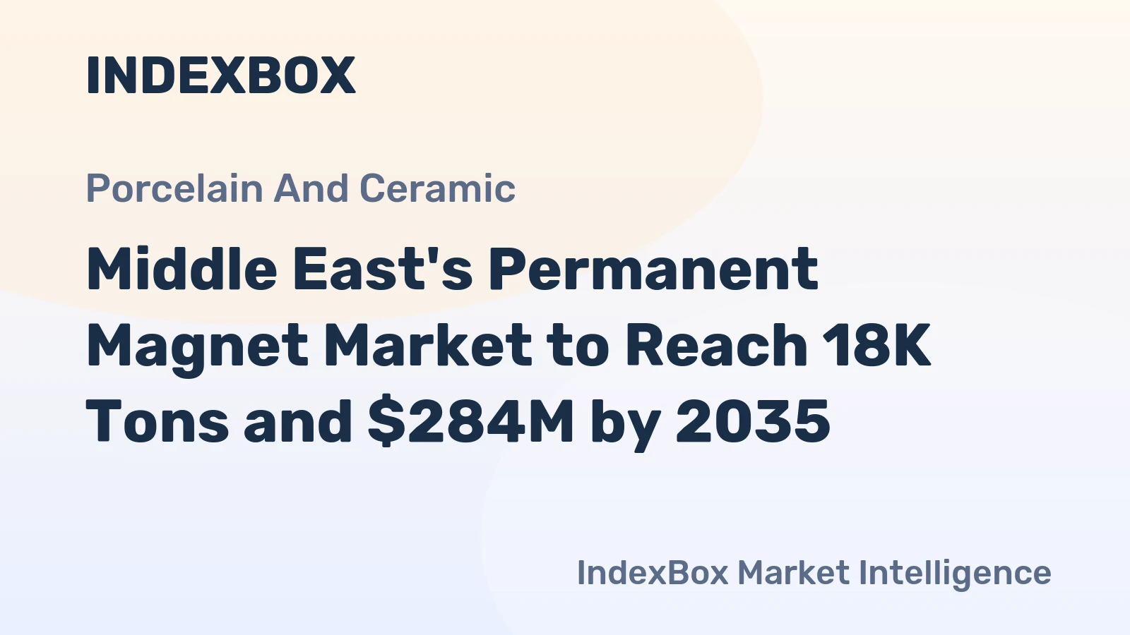 Middle East's Permanent Magnet Market to Reach 18K Tons and $284M by 2035
