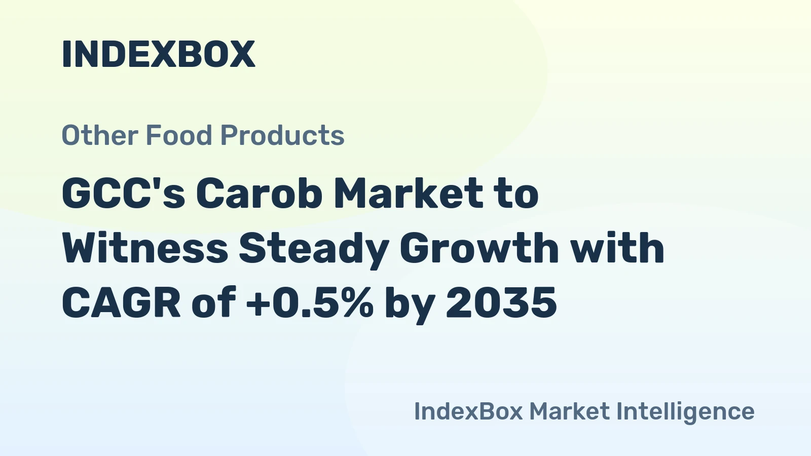 GCC's Carob Market to Witness Steady Growth with CAGR of +0.5% by 2035