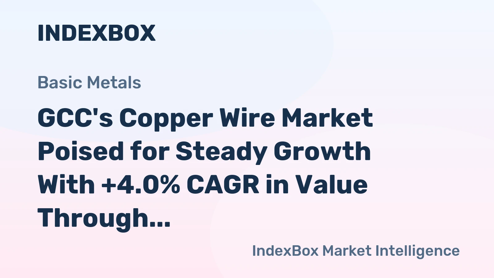 GCC's Copper Wire Market Poised for Steady Growth With +4.0% CAGR in Value Through 2035