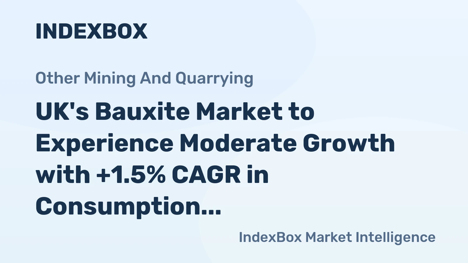 UK's Bauxite Market to Experience Moderate Growth with +1.5% CAGR in Consumption Over Next Decade