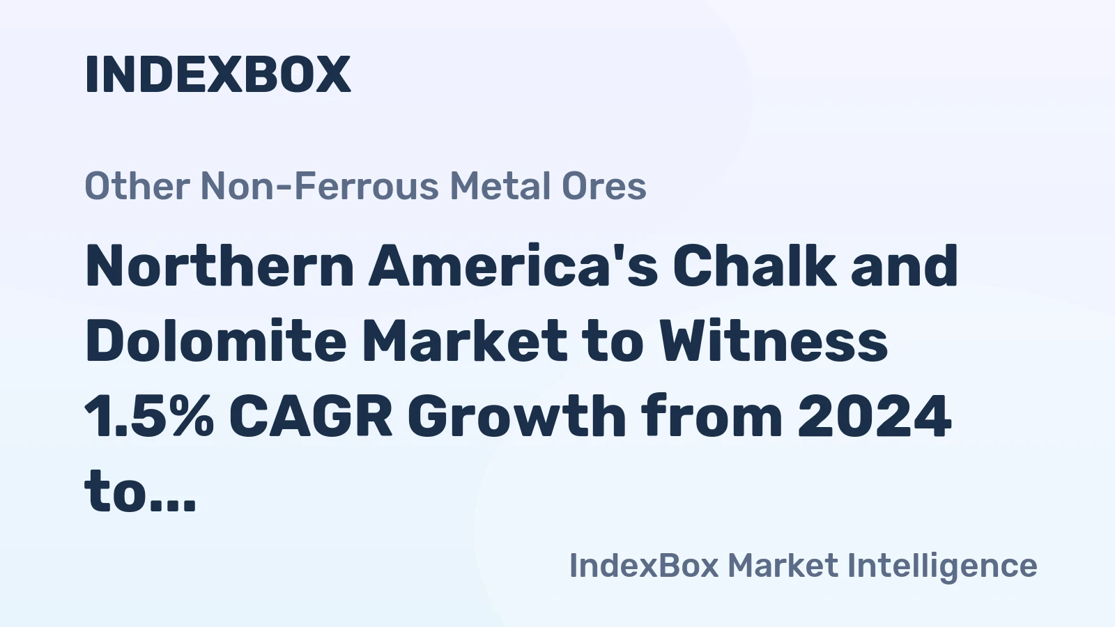 Northern America's Chalk and Dolomite Market to Witness 1.5% CAGR Growth from 2024 to 2035