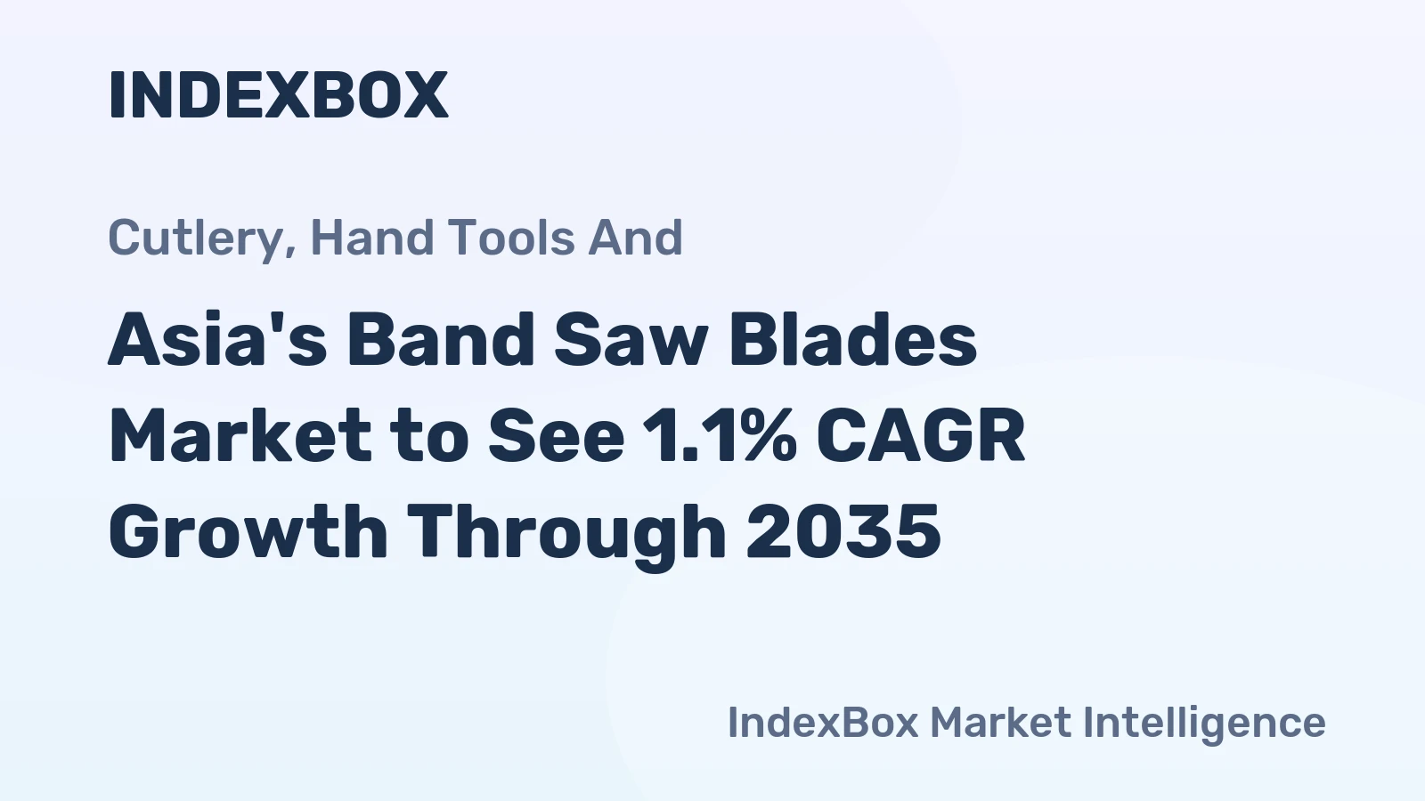 Asia's Band Saw Blades Market to See 1.1% CAGR Growth Through 2035