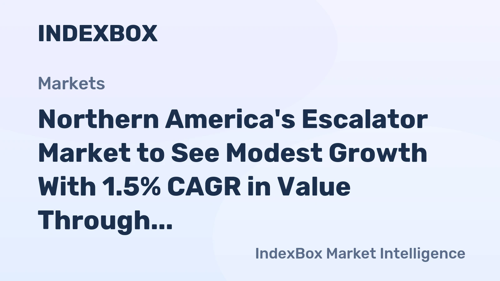 Northern America's Escalator Market to See Modest Growth With 1.5% CAGR in Value Through 2035