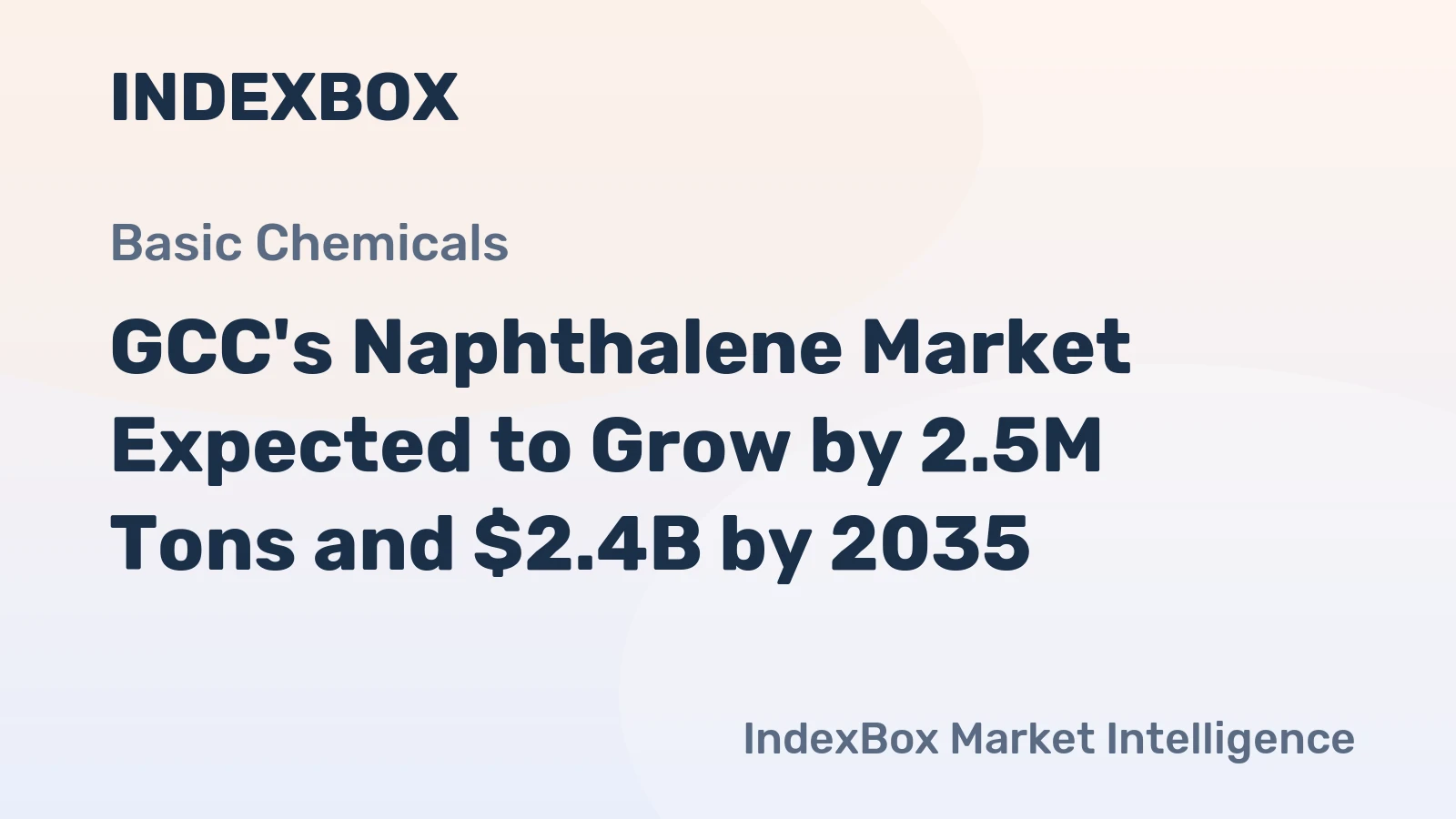GCC's Naphthalene Market Expected to Grow by 2.5M Tons and $2.4B by 2035