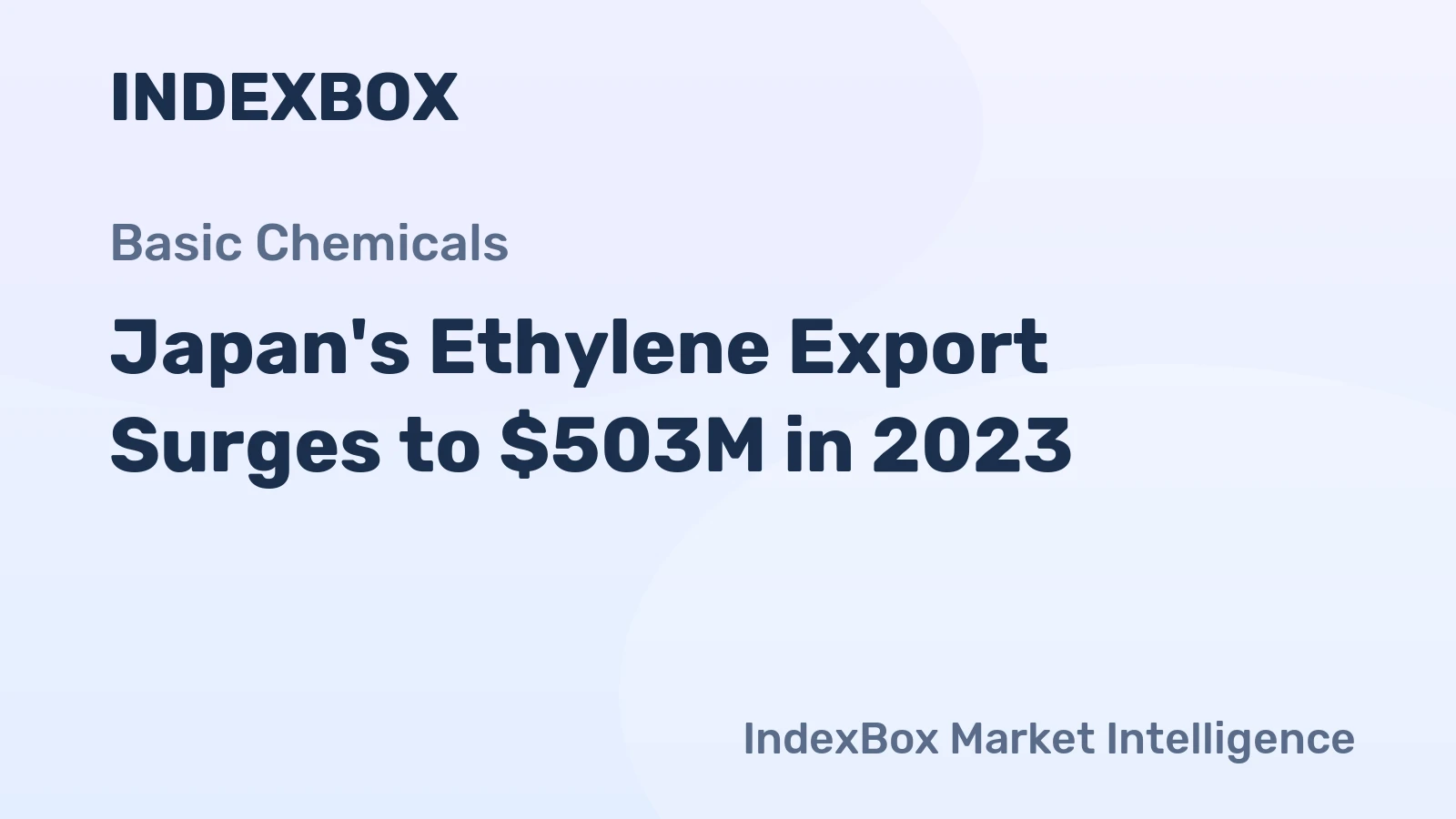 Japan's Ethylene Export Surges to $503M in 2023