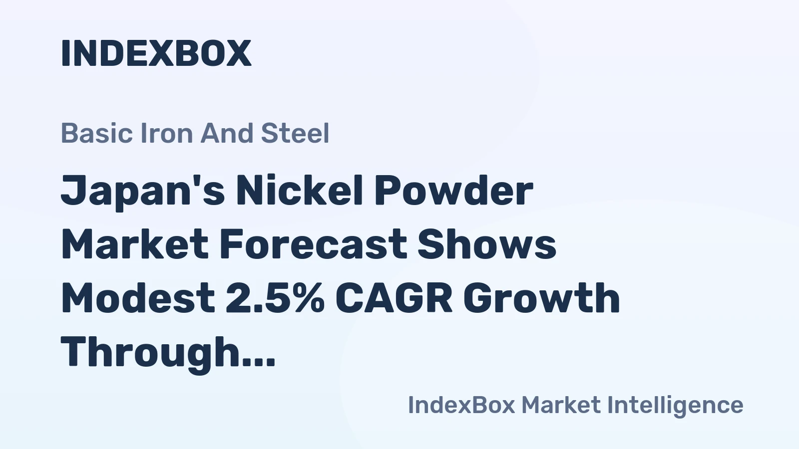 Japan's Nickel Powder Market Forecast Shows Modest 2.5% CAGR Growth Through 2035
