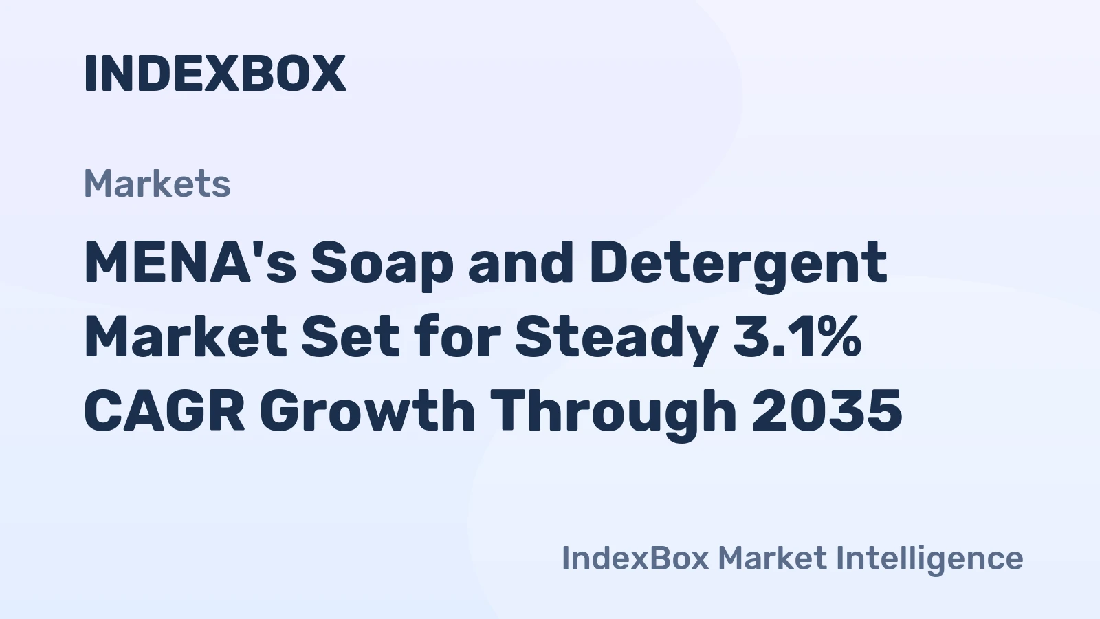 MENA's Soap and Detergent Market Set for Steady 3.1% CAGR Growth Through 2035