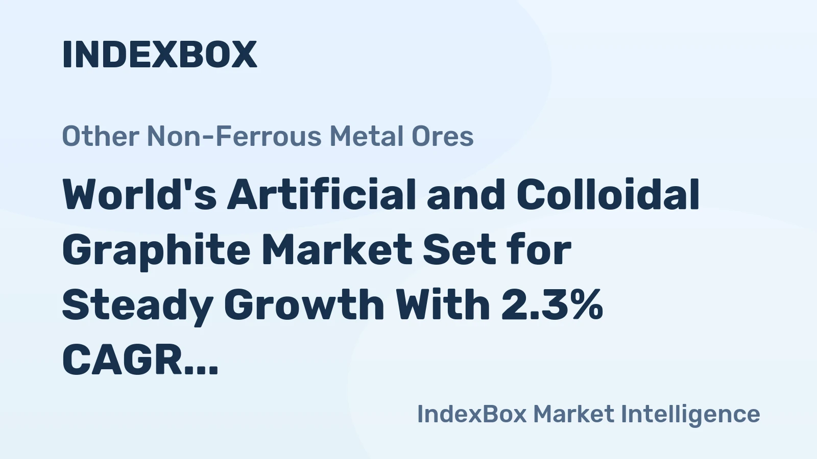 World's Artificial and Colloidal Graphite Market Set for Steady Growth With 2.3% CAGR in Value Through 2035