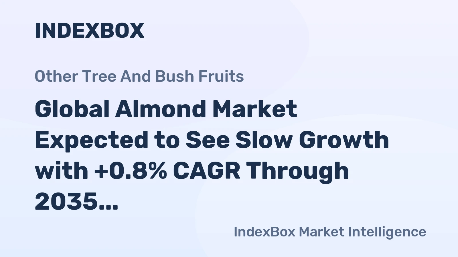 Global Almond Market Expected to See Slow Growth with +0.8% CAGR Through 2035