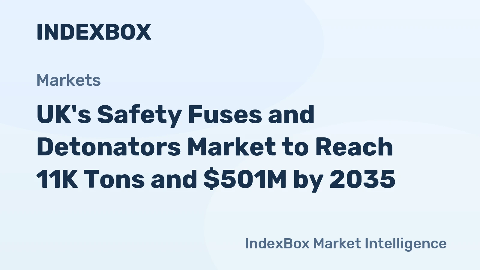 UK's Safety Fuses and Detonators Market to Reach 11K Tons and $501M by 2035