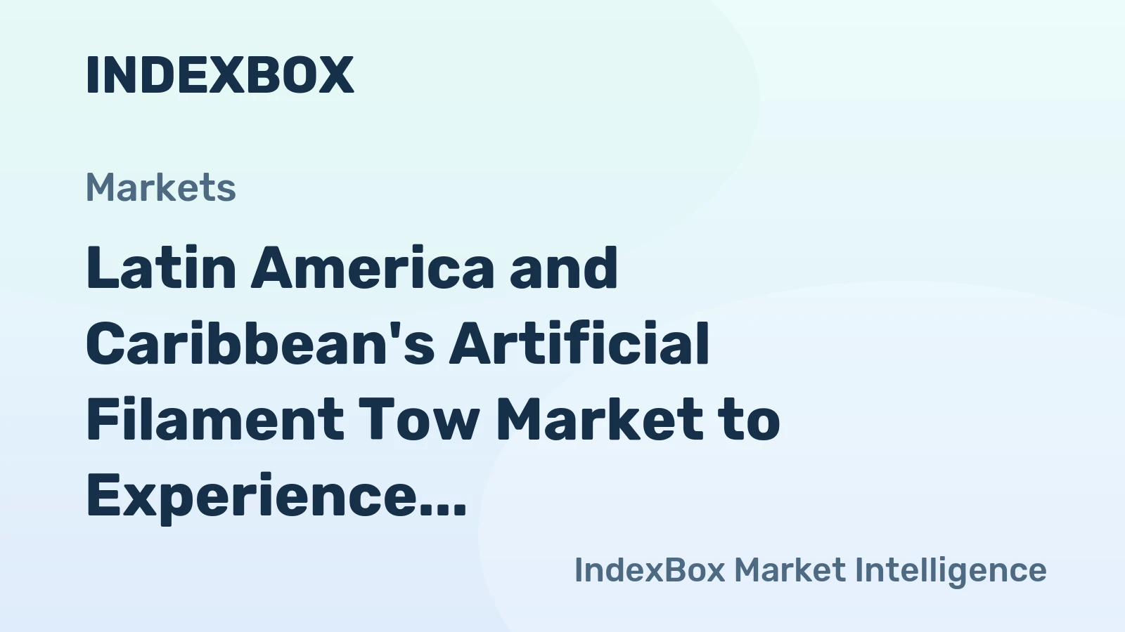 Latin America and Caribbean's Artificial Filament Tow Market to Experience 1.2% CAGR Growth Through 2035