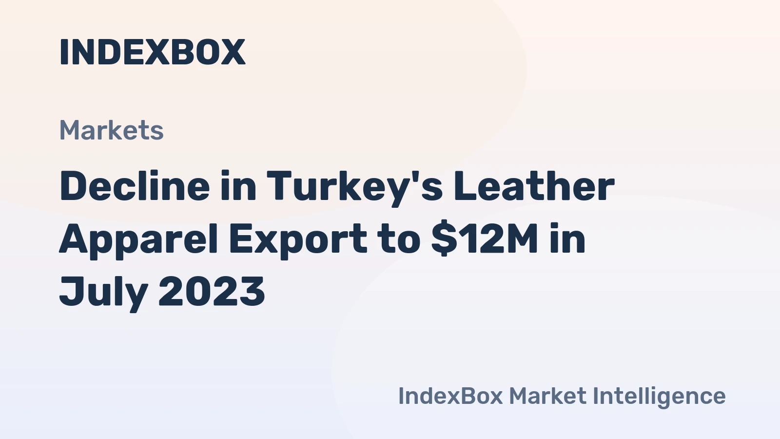 Decline in Turkey's Leather Apparel Export to $12M in July 2023