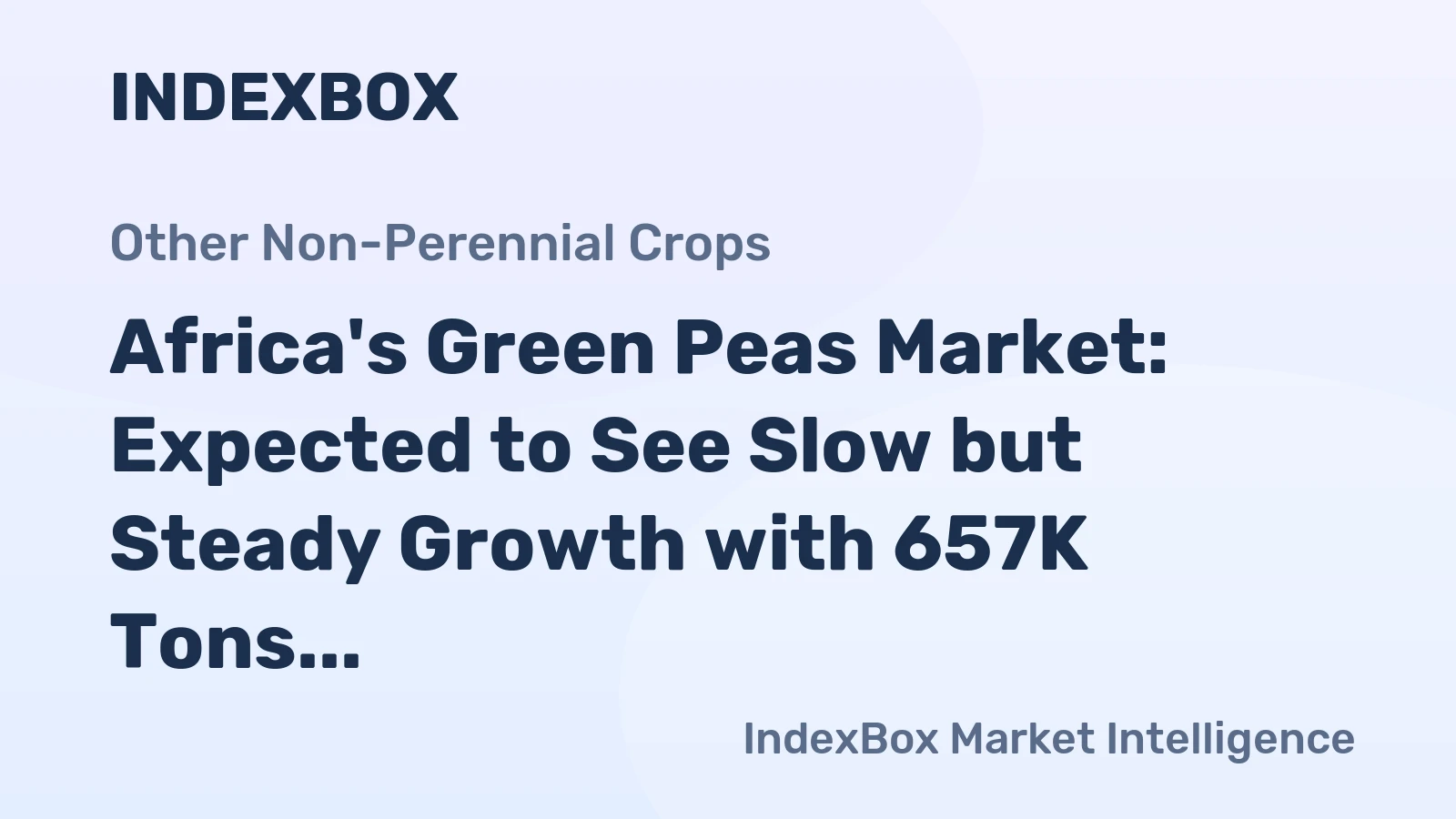 Africa's Green Peas Market: Expected to See Slow but Steady Growth with 657K Tons in Volume and $1.3B in Value by 2035