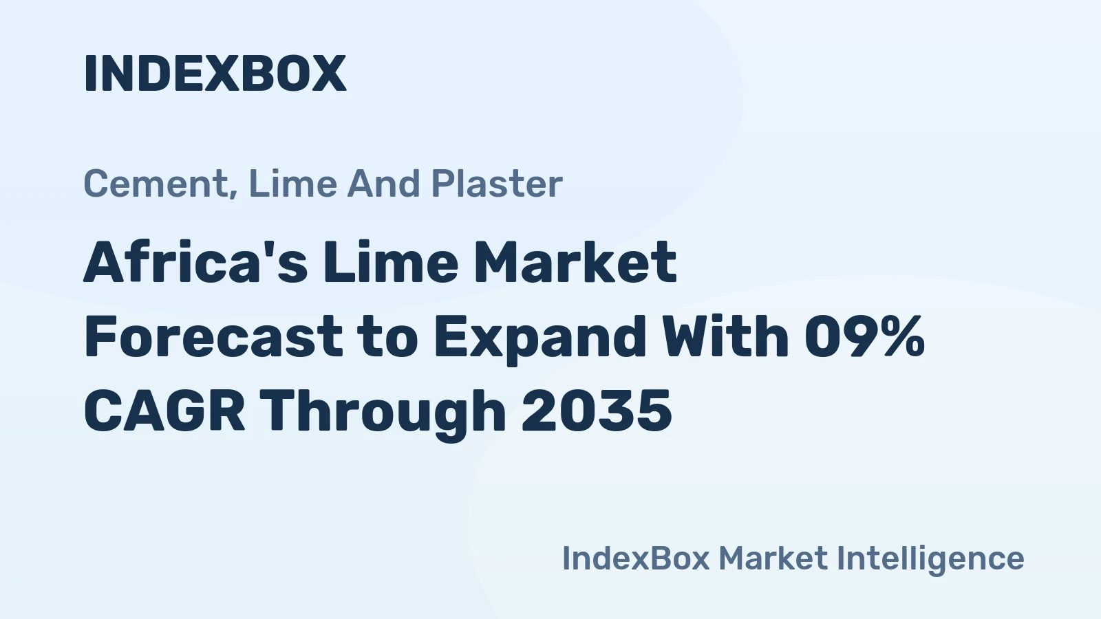 Africa's Lime Market Forecast to Expand With 09% CAGR Through 2035