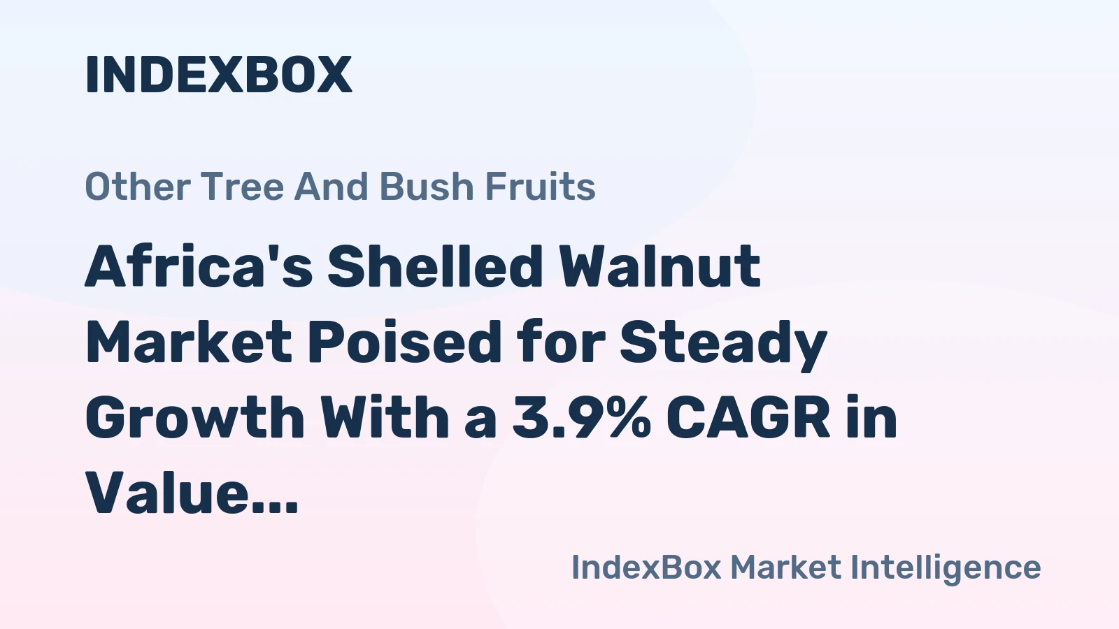 Africa's Shelled Walnut Market Poised for Steady Growth With a 3.9% CAGR in Value