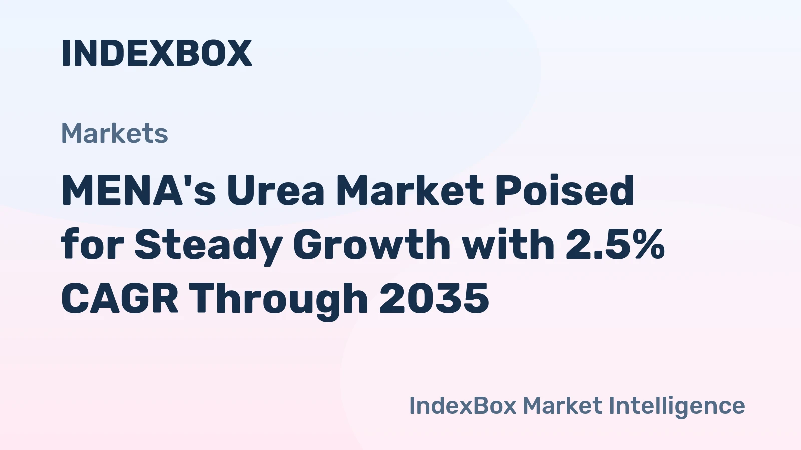 MENA's Urea Market Poised for Steady Growth with 2.5% CAGR Through 2035