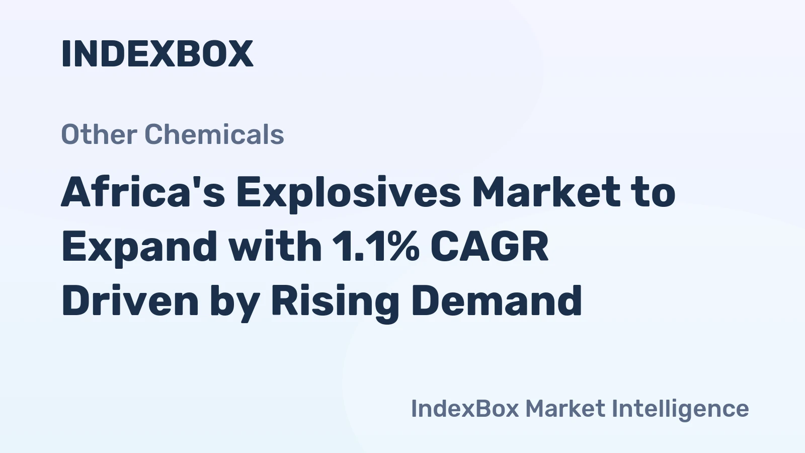 Africa's Explosives Market to Expand with 1.1% CAGR Driven by Rising Demand