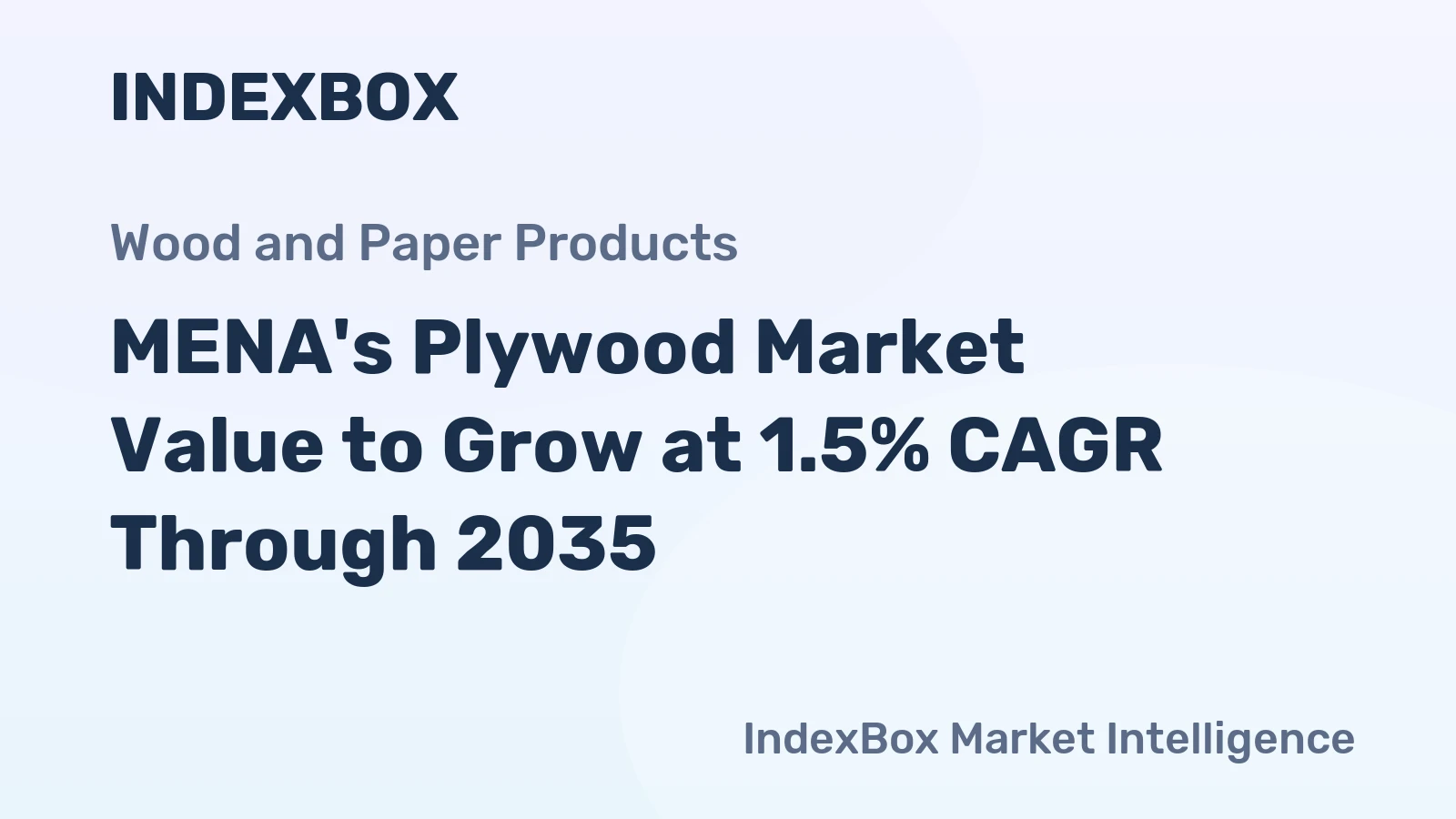 MENA's Plywood Market Value to Grow at 1.5% CAGR Through 2035