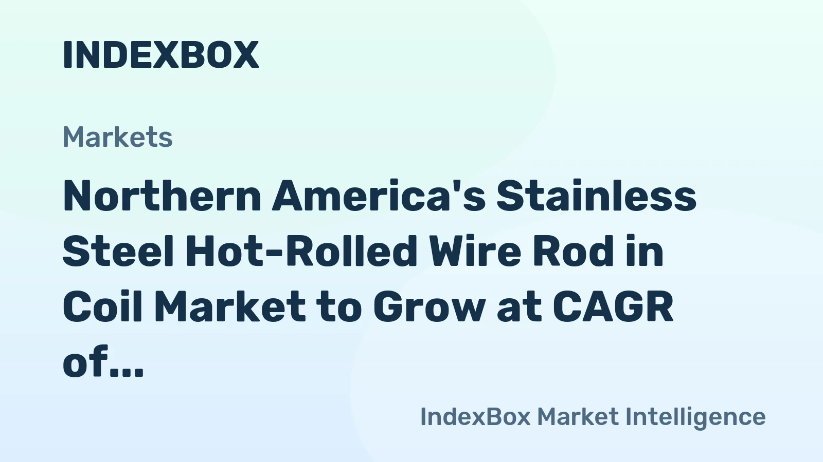 Northern America's Stainless Steel Hot-Rolled Wire Rod in Coil Market to Grow at CAGR of +0.3% through 2035