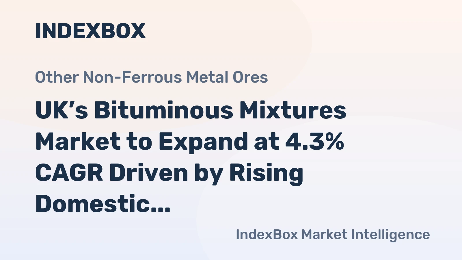 UK’s Bituminous Mixtures Market to Expand at 4.3% CAGR Driven by Rising Domestic Demand