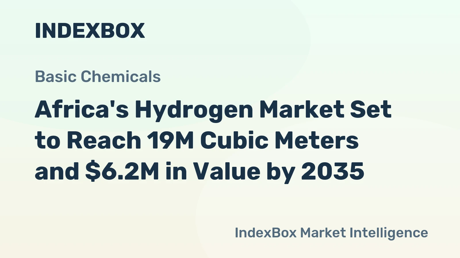 Africa's Hydrogen Market Set to Reach 19M Cubic Meters and $6.2M in Value by 2035