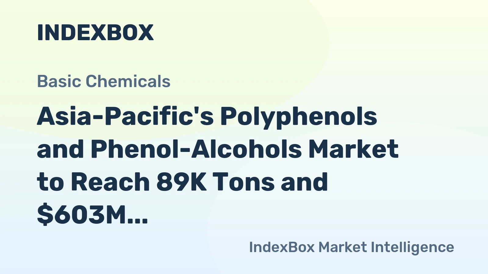 Asia-Pacific's Polyphenols and Phenol-Alcohols Market to Reach 89K Tons and $603M by 2035