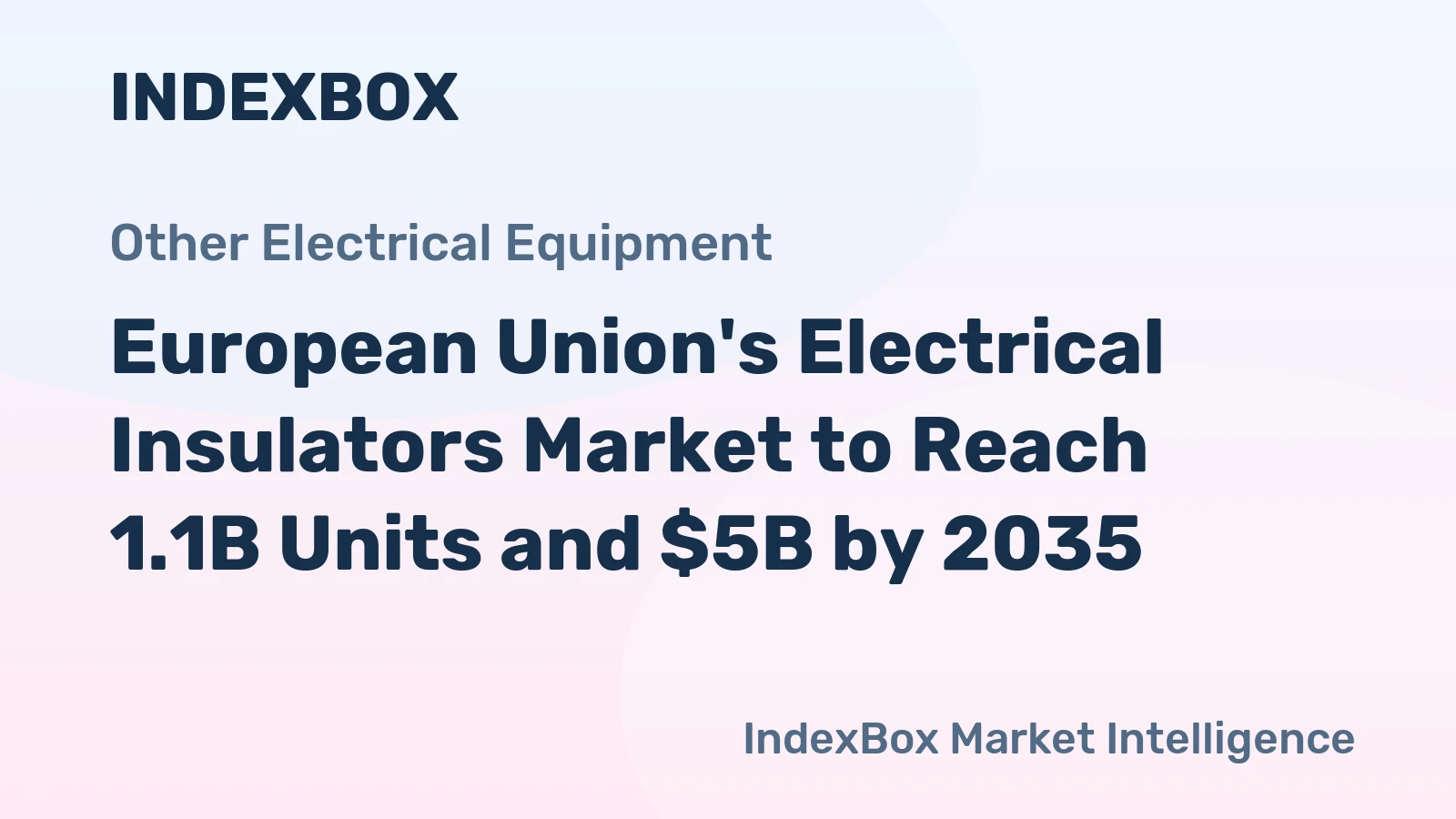 European Union's Electrical Insulators Market to Reach 1.1B Units and $5B by 2035