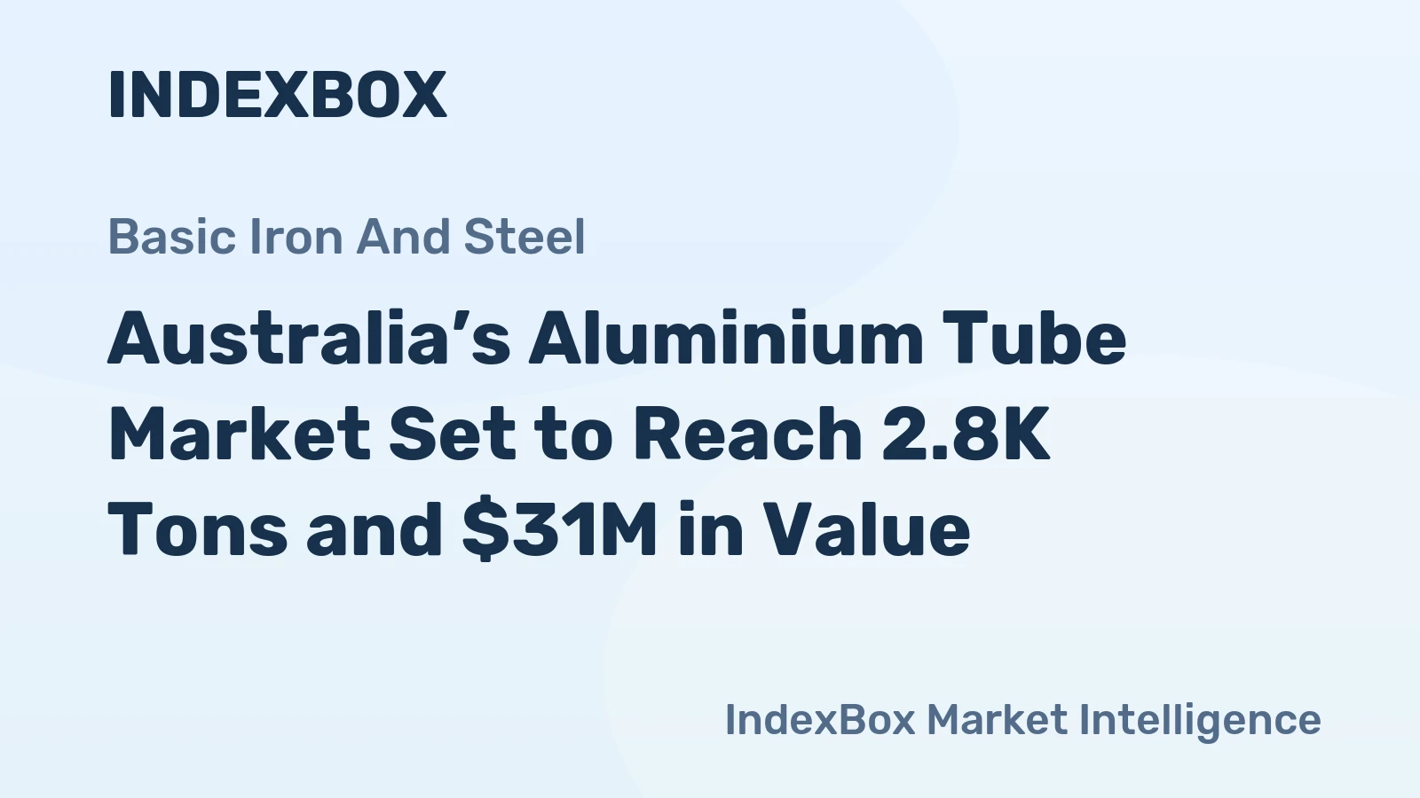 Australia’s Aluminium Tube Market Set to Reach 2.8K Tons and $31M in Value
