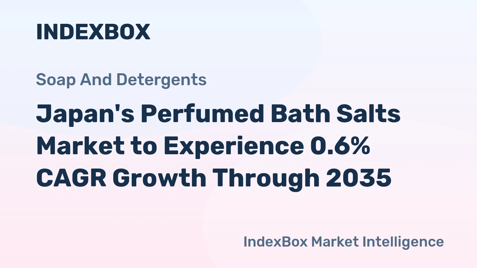 Japan's Perfumed Bath Salts Market to Experience 0.6% CAGR Growth Through 2035