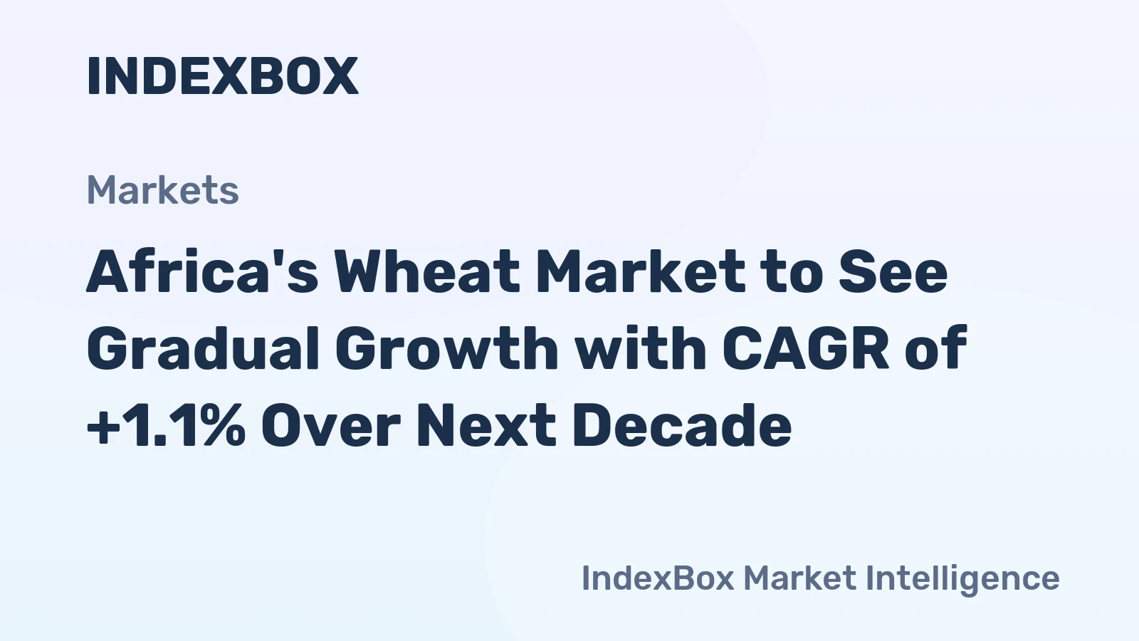 Africa's Wheat Market to See Gradual Growth with CAGR of +1.1% Over Next Decade