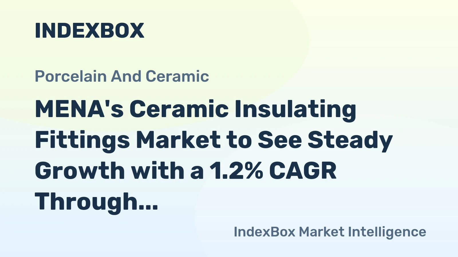 MENA's Ceramic Insulating Fittings Market to See Steady Growth with a 1.2% CAGR Through 2035