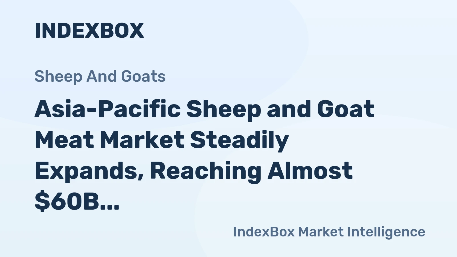 Asia-Pacific Sheep and Goat Meat Market Steadily Expands, Reaching Almost $60B