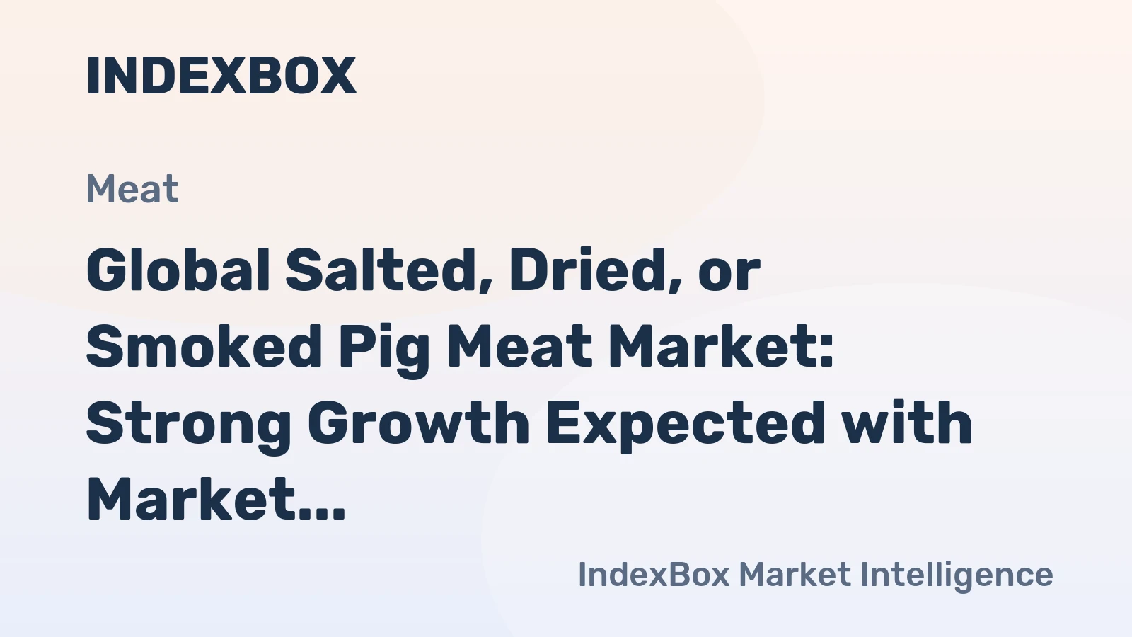 Global Salted, Dried, or Smoked Pig Meat Market: Strong Growth Expected with Market Volume Reaching 1.4M Tons and Market Value at $8.8B by 2035