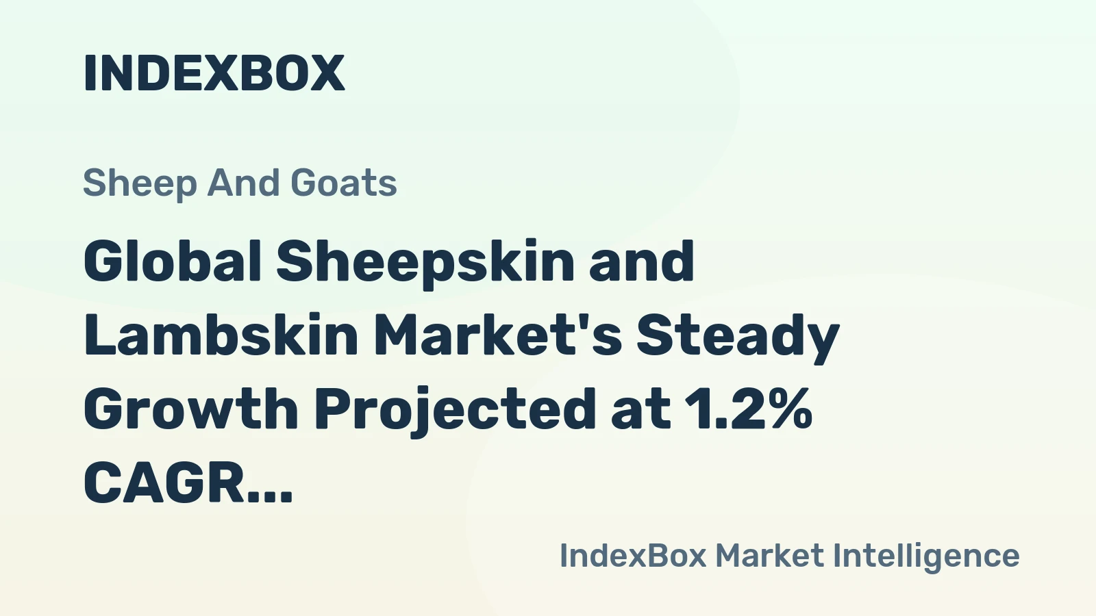 Global Sheepskin and Lambskin Market's Steady Growth Projected at 1.2% CAGR Through 2035