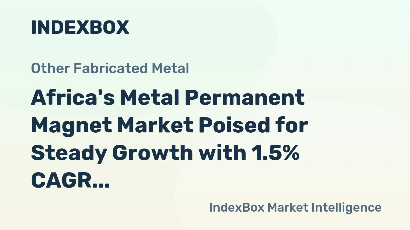 Africa's Metal Permanent Magnet Market Poised for Steady Growth with 1.5% CAGR in Value