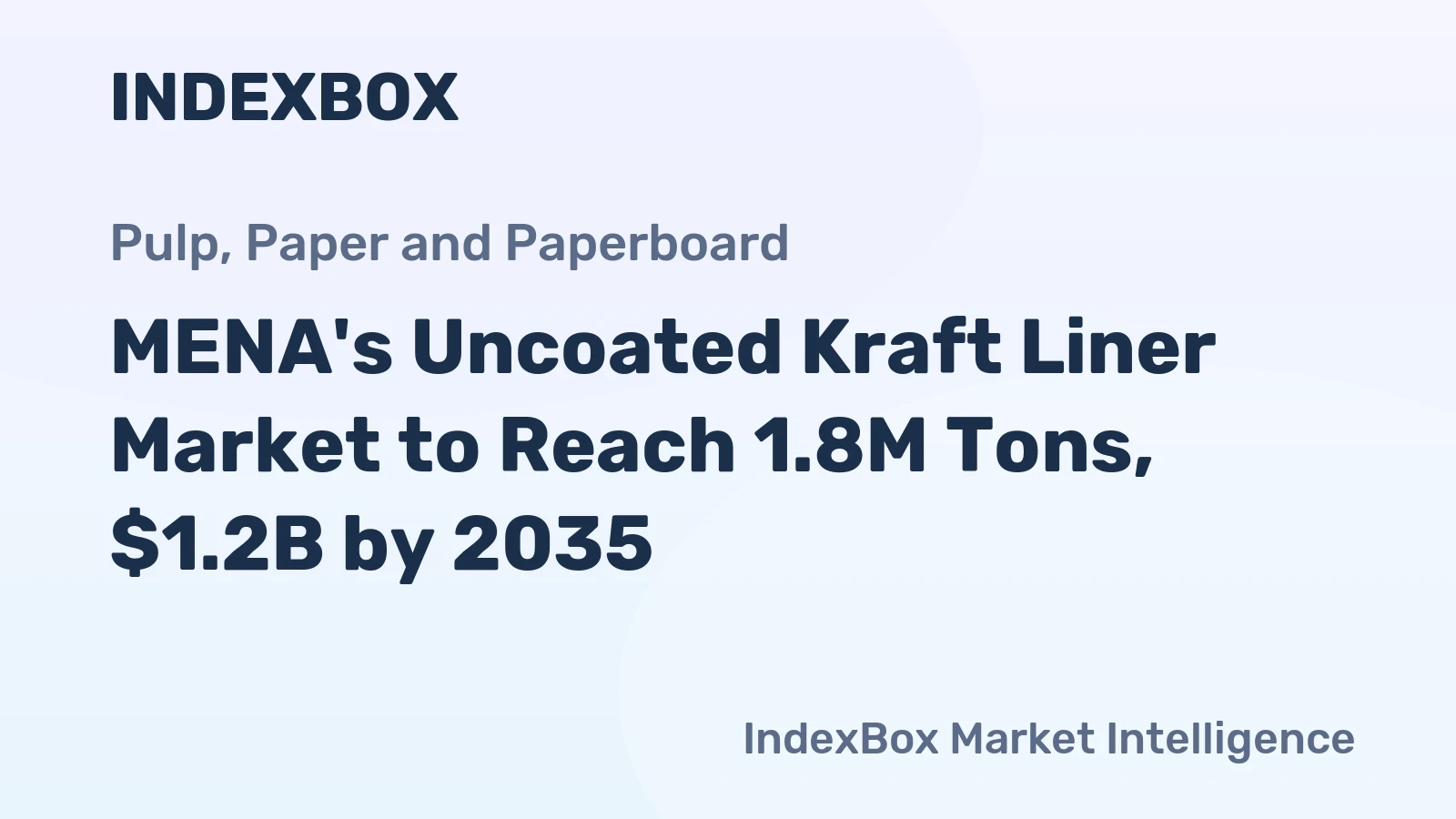 MENA's Uncoated Kraft Liner Market to Reach 1.8M Tons, $1.2B by 2035