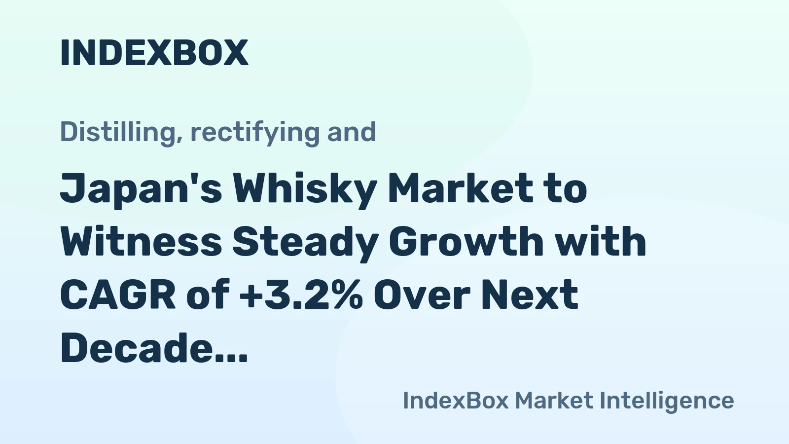 Japan's Whisky Market to Witness Steady Growth with CAGR of +3.2% Over Next Decade