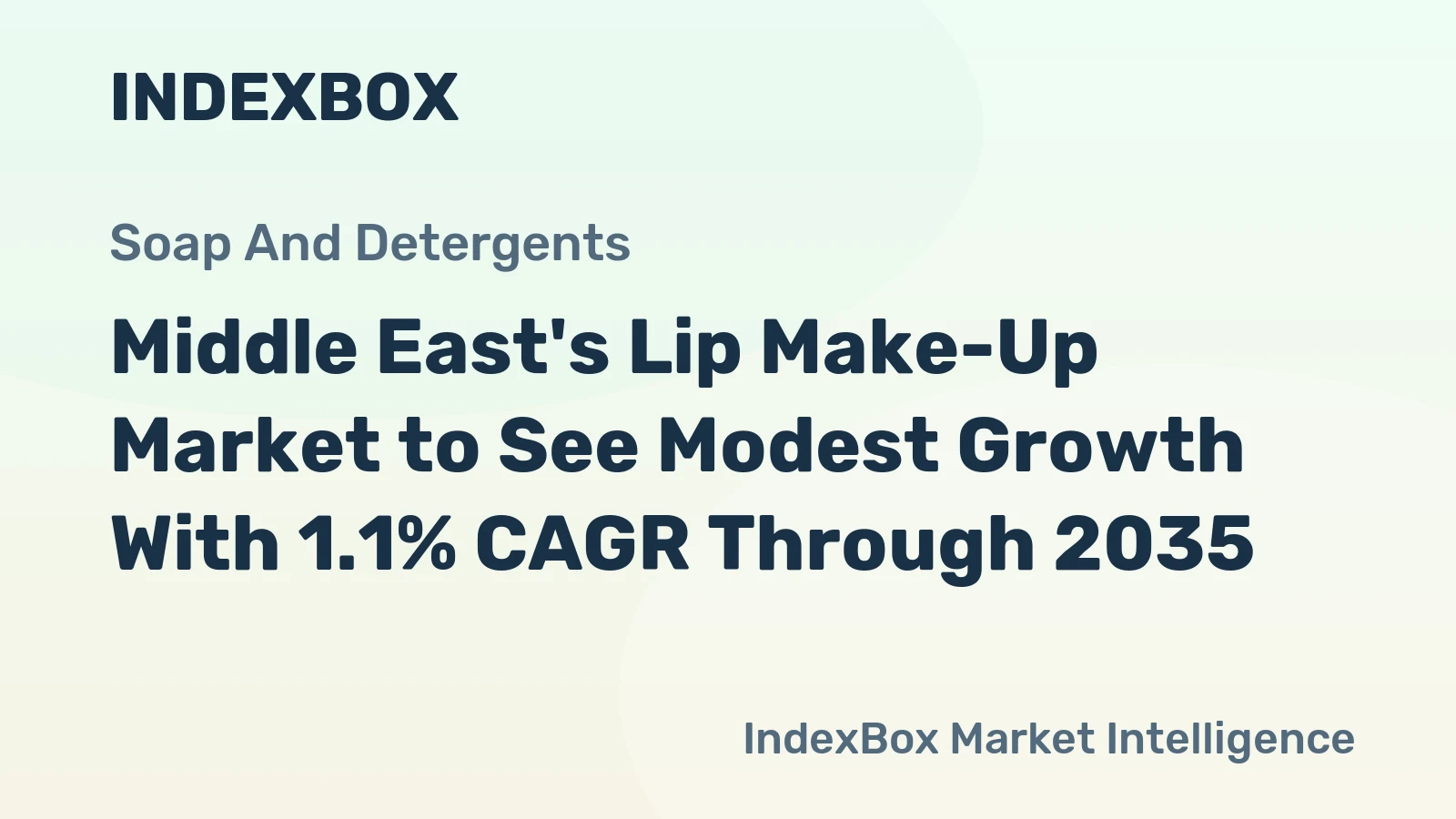 Middle East's Lip Make-Up Market to See Modest Growth With 1.1% CAGR Through 2035