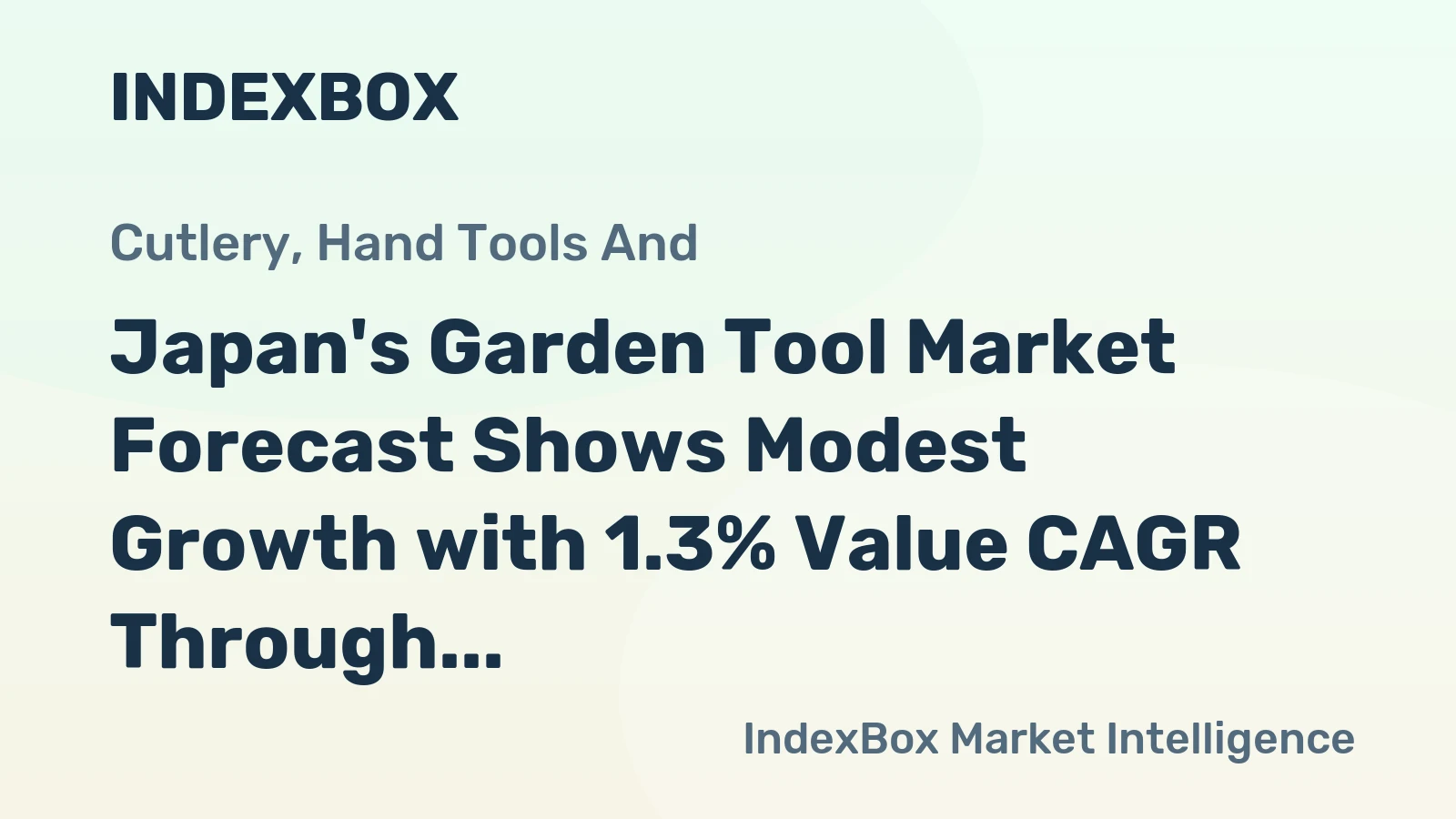 Japan's Garden Tool Market Forecast Shows Modest Growth with 1.3% Value CAGR Through 2035