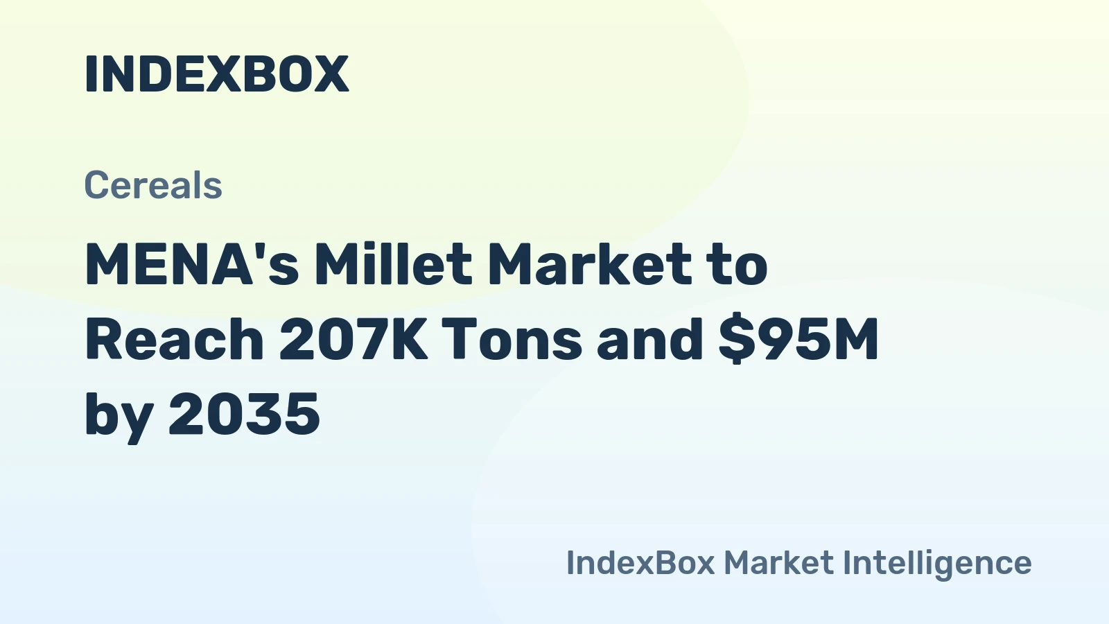 MENA's Millet Market to Reach 207K Tons and $95M by 2035
