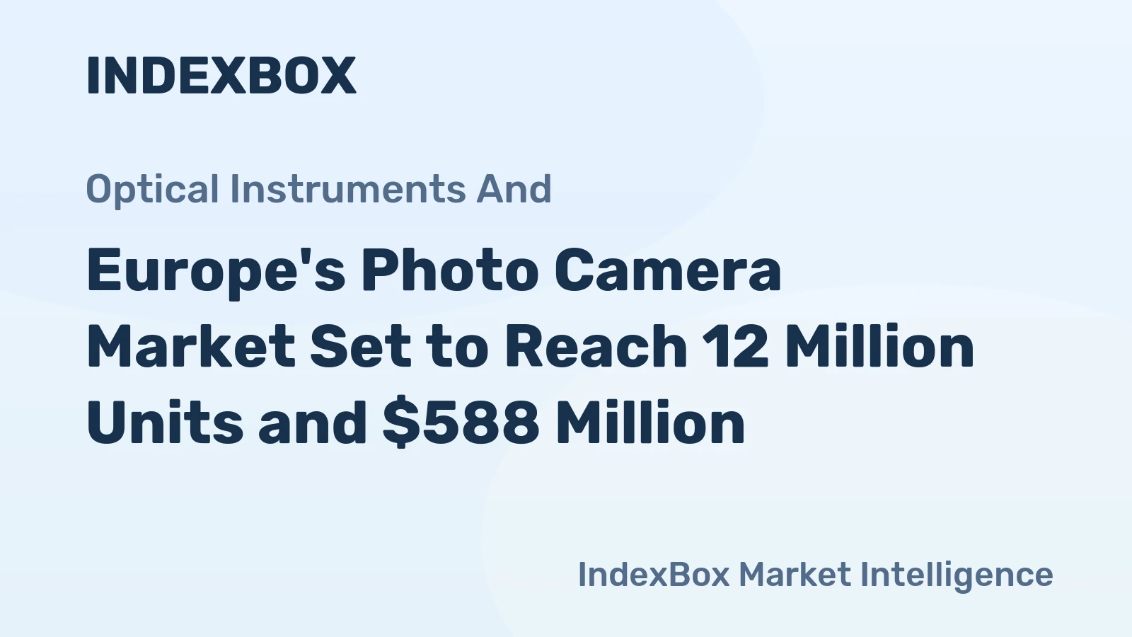 Europe's Photo Camera Market Set to Reach 12 Million Units and $588 Million