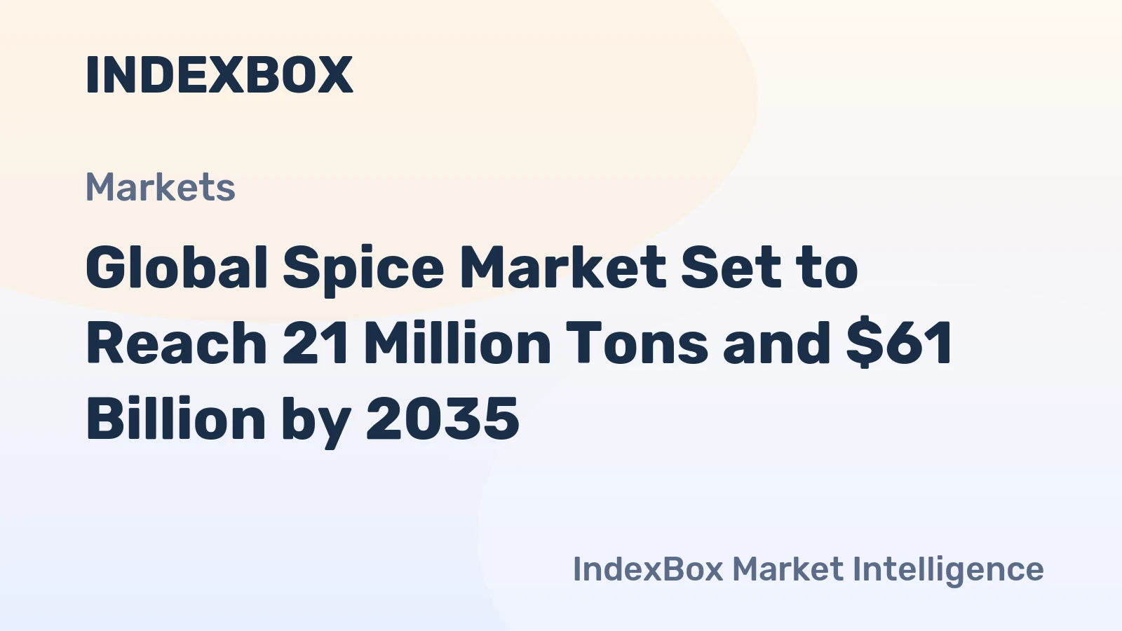 Global Spice Market Set to Reach 21 Million Tons and $61 Billion by 2035