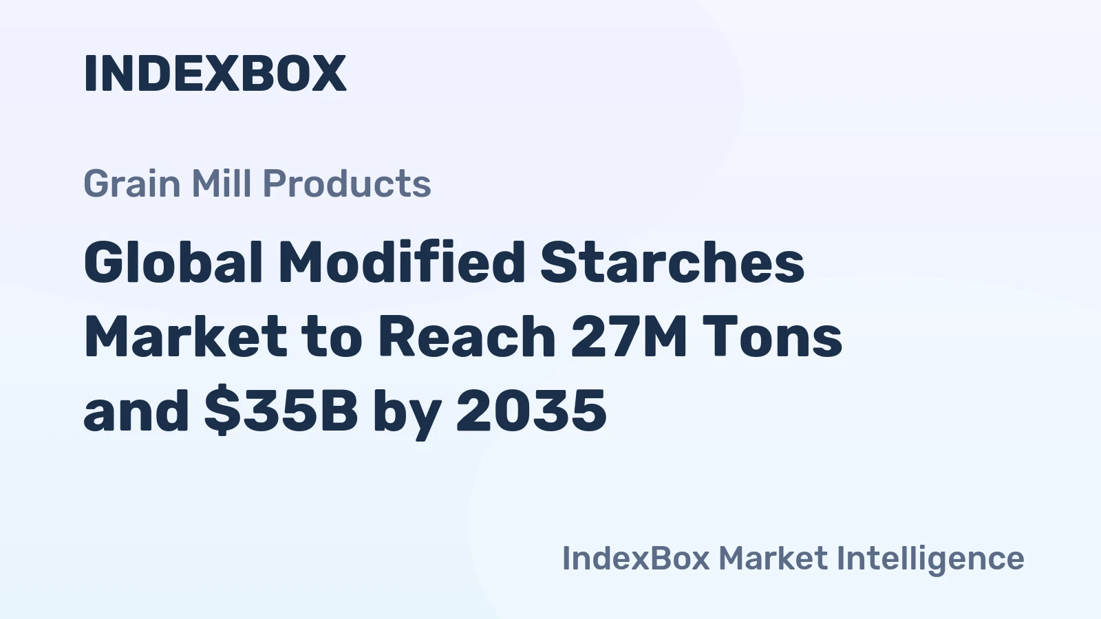Global Modified Starches Market to Reach 27M Tons and $35B by 2035