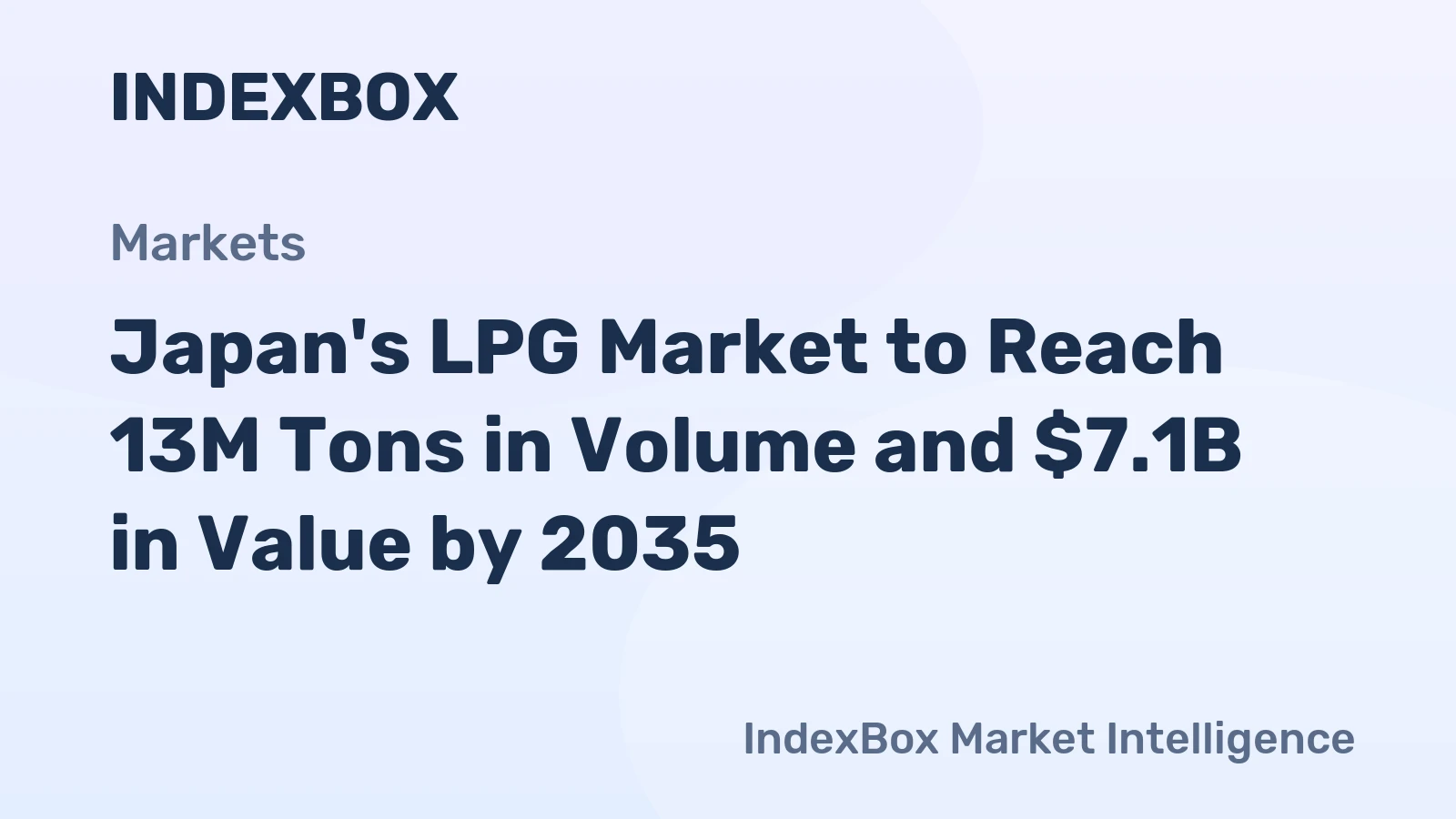 Japan's LPG Market to Reach 13M Tons in Volume and $7.1B in Value by 2035